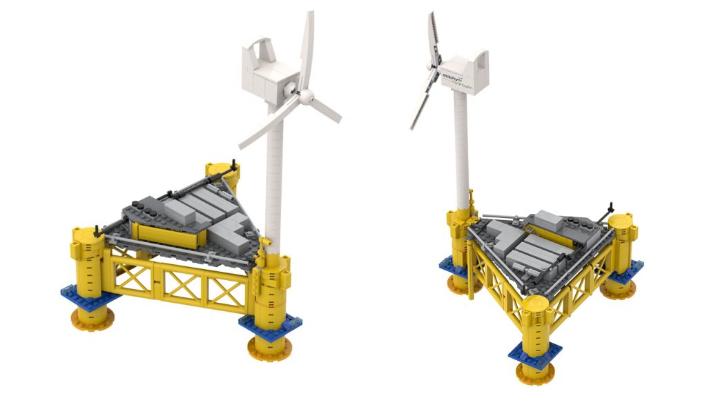 Floating Wind Turbines - Brick This
